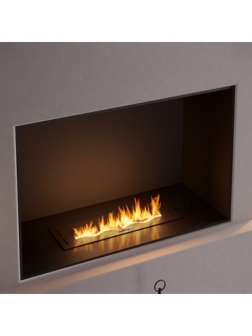 SLIMLINE - Black built-in or free-standing bioethanol burner