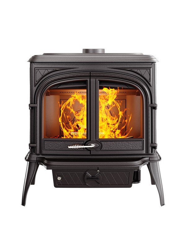 Stufa a legna a libera installazione in ghisa